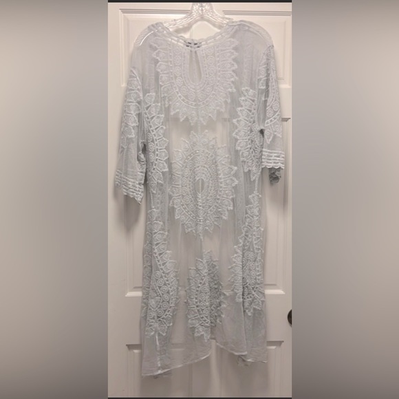 Rachel Zoe | Swim | Rachel Zoe Grey Lace Beach Cover Up One Size Fits ...